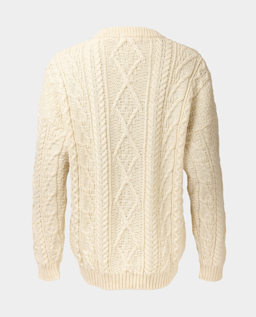 Cream Cable Knit Jumper Wool | Fisherman's Jumper | IWM Shop