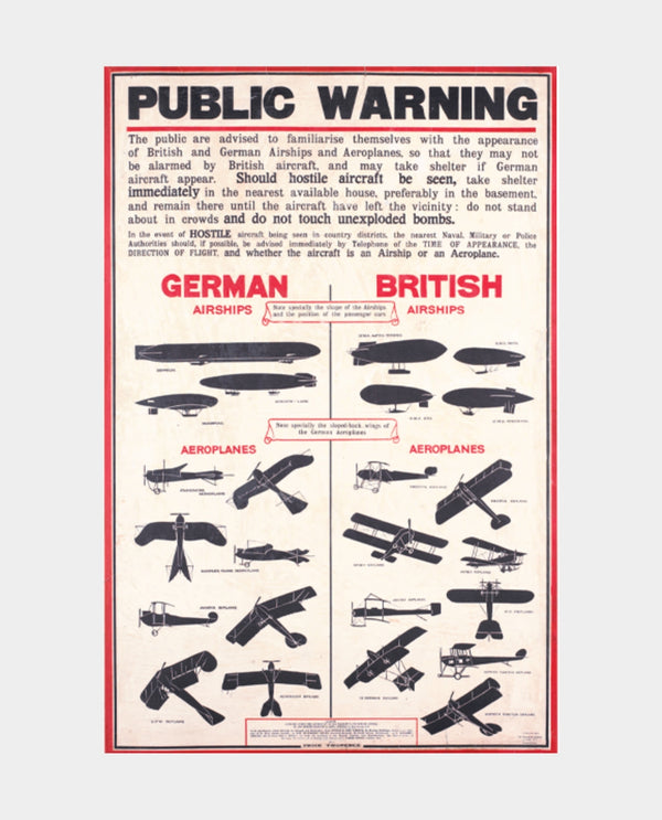 Public Warning Poster | WW2 Posters | IWM Shop